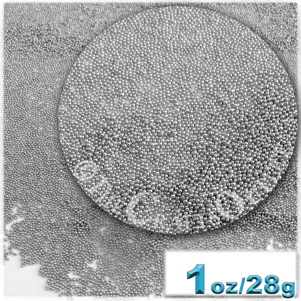 Glass Beads | Microbeads | Opaque | Metallic coated | 0.6mm | 1-oz ...