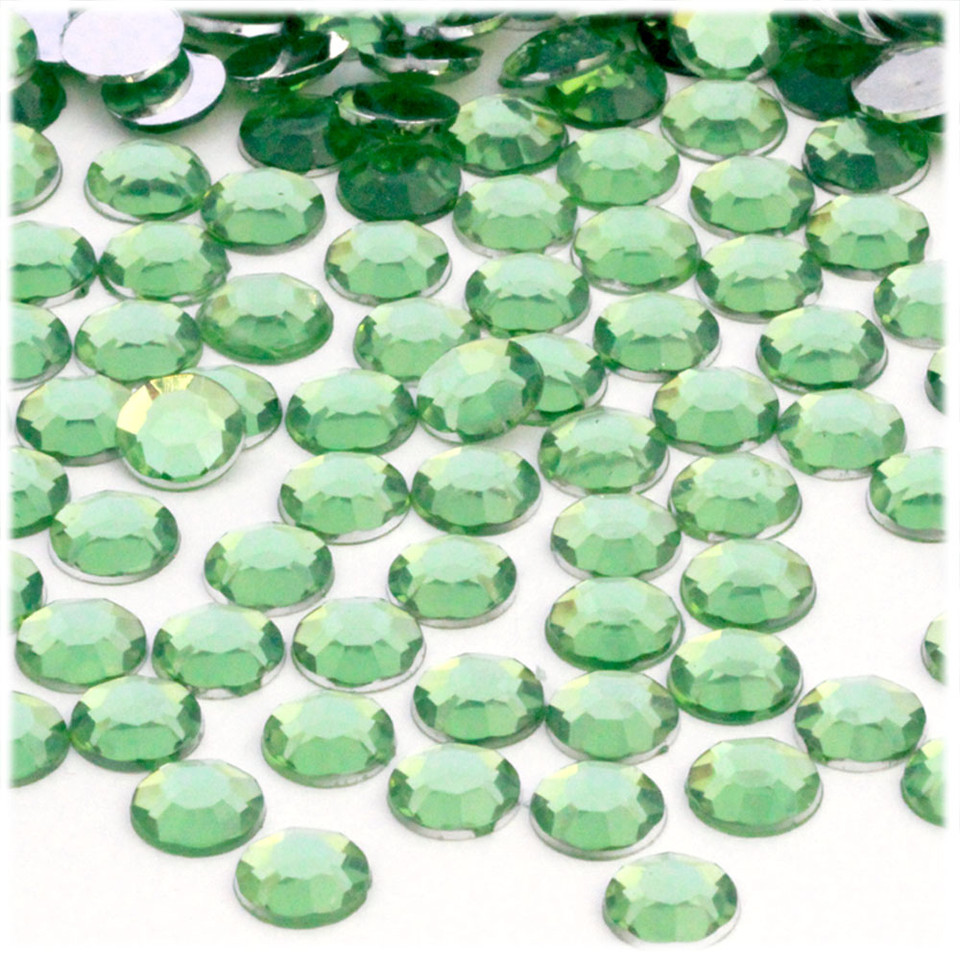 Rhinestones | Flatback | Rectangle | 9mm | 1,000-pc | Light Green ...