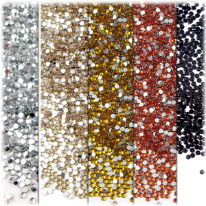 5-Pack Set (5X - 2 |500-Piece) | 2mm Rhinestones | Yellow Tones