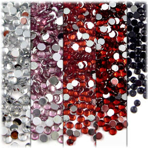 5-Pack Set (5X - 1 |440-Piece) | 3mm Rhinestones | Red Tones 2