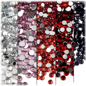 5-Pack Set (5X - 144-Piece) | 6mm Rhinestones | Red Tones 2