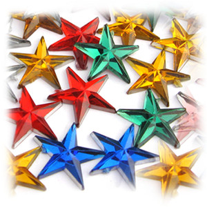 Rhinestones | Flatback | Star | 21mm | 1,000-pc | Mixed Colors | Crafts ...