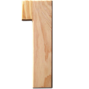 Unfinished Wood | 12-in | 2-in Thick | Number | Number 1 | Crafts Outlet