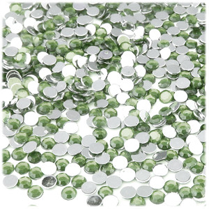 Rhinestones | Flatback | Round | 5mm | 10,000-pc | Light Green | Crafts ...