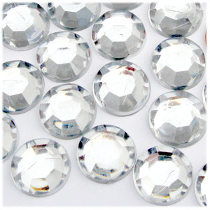 Rhinestones | Flatback | Round | 18mm | 72-pc | Clear | Crafts Outlet