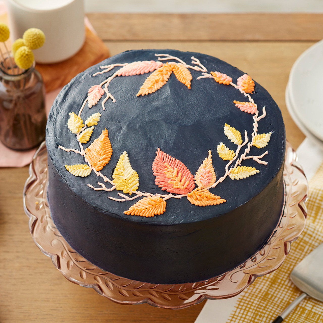Fall Leaves Cake - Wilton