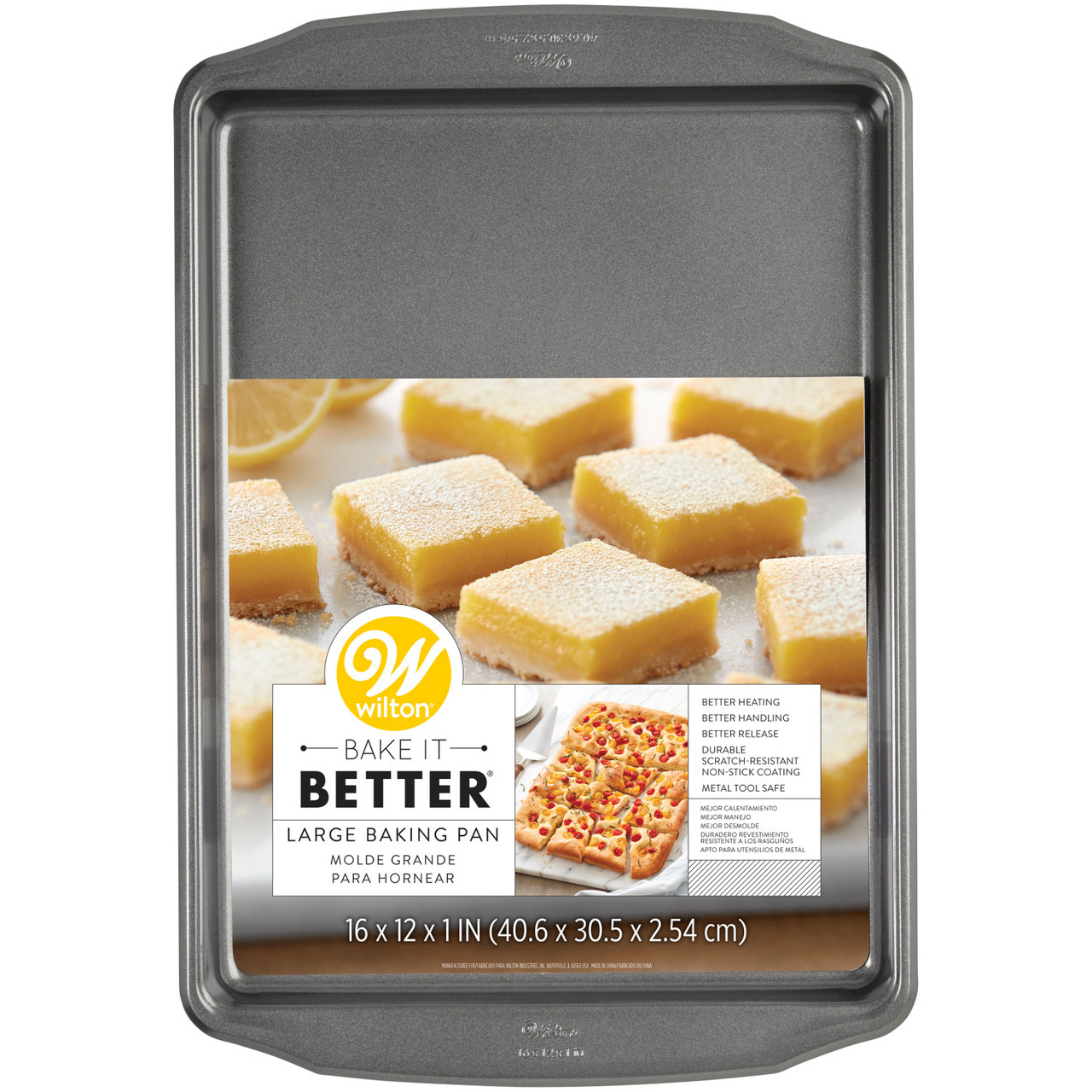 Premium Non-Stick Bakeware Large Cookie Sheet, 16 x 12-inch - Wilton