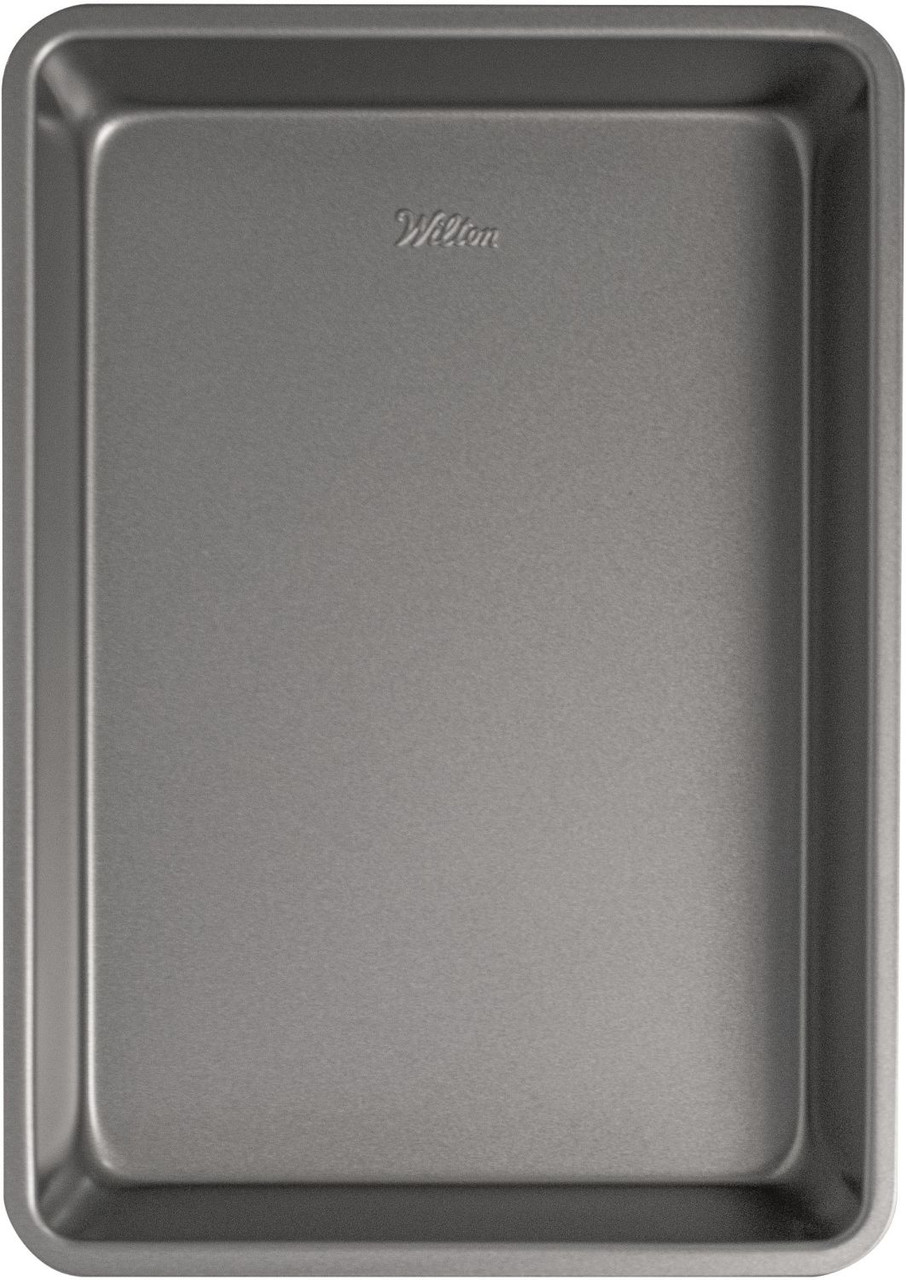 Silver Non-Stick Bakeware Oblong Pan, 13x9x2 Inch - Wilton