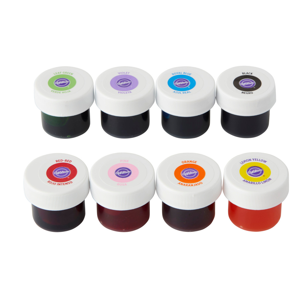 8-Piece Gel Food Coloring Set, 4 oz. (Violet, Royal Blue, Leaf Green ...