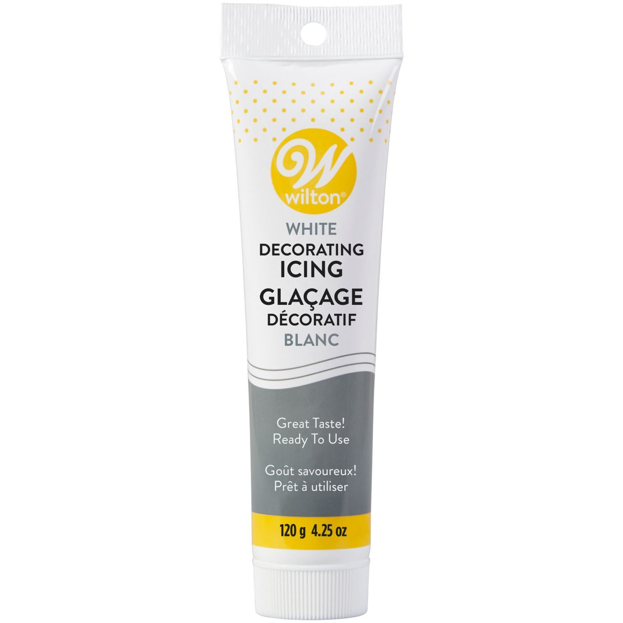 Ready-to-Use White Icing Tube, 120 g - Wilton