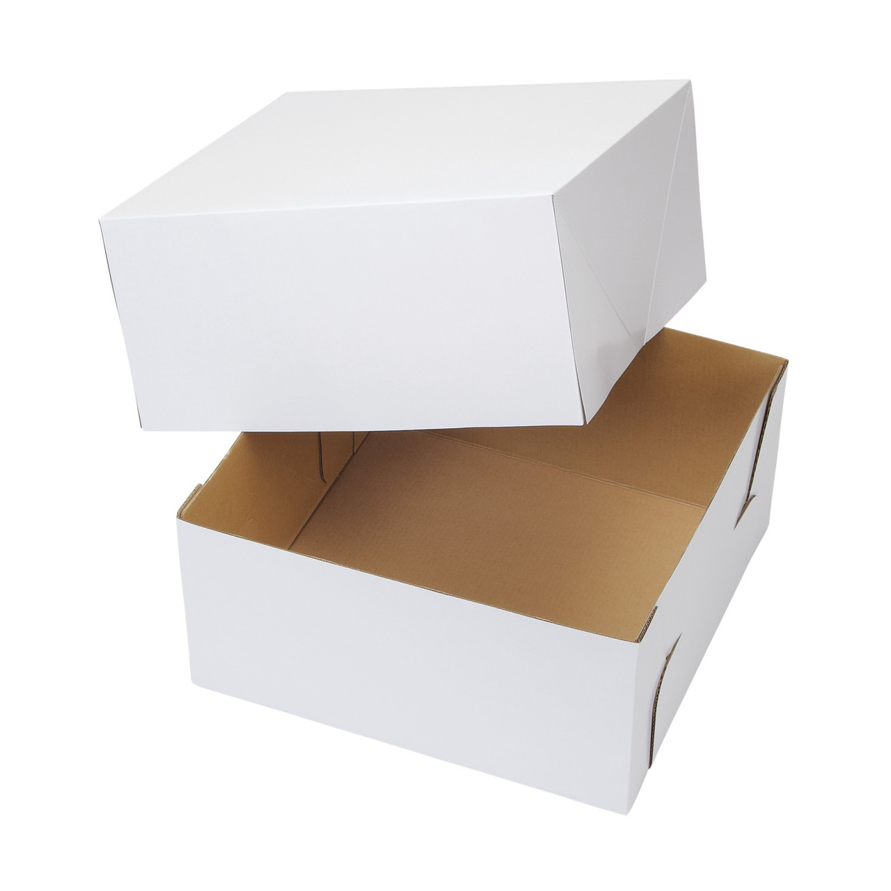 12-Inch White Square Corrugated Cake Box, 2-Count Bakery Boxes - Wilton