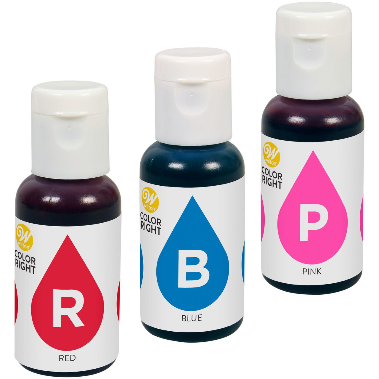 3-Piece Color Right Concentrated Food Coloring Set, 1.9 fl. oz. (Red ...