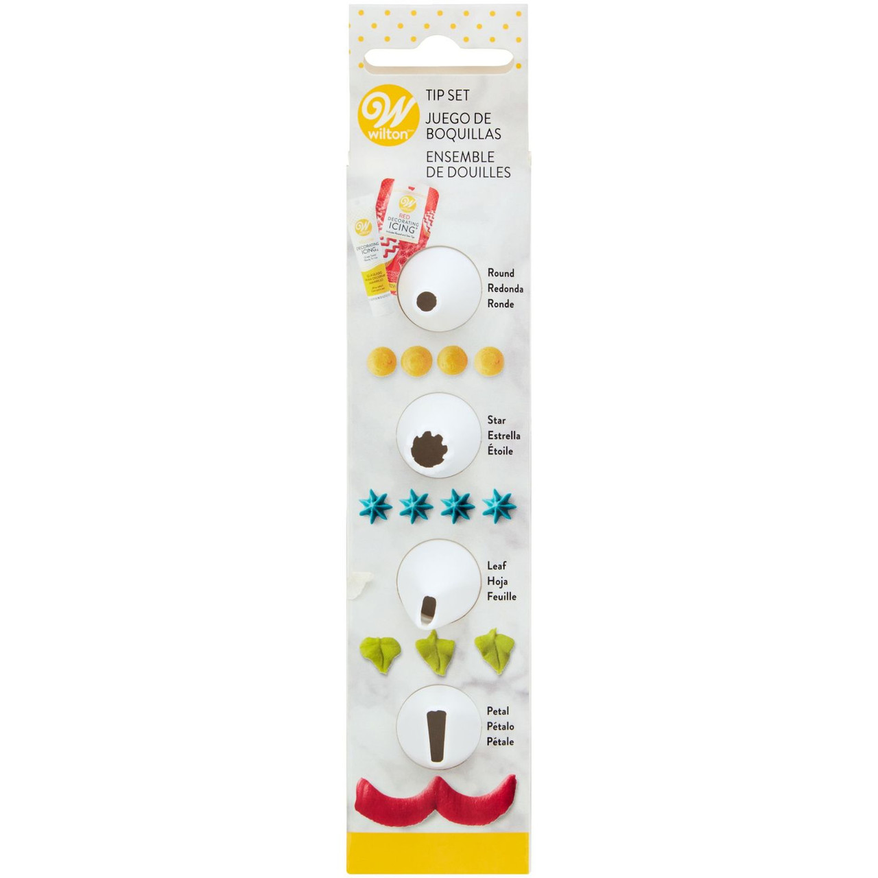 Plastic Decorating Tips, 4-Piece - Wilton