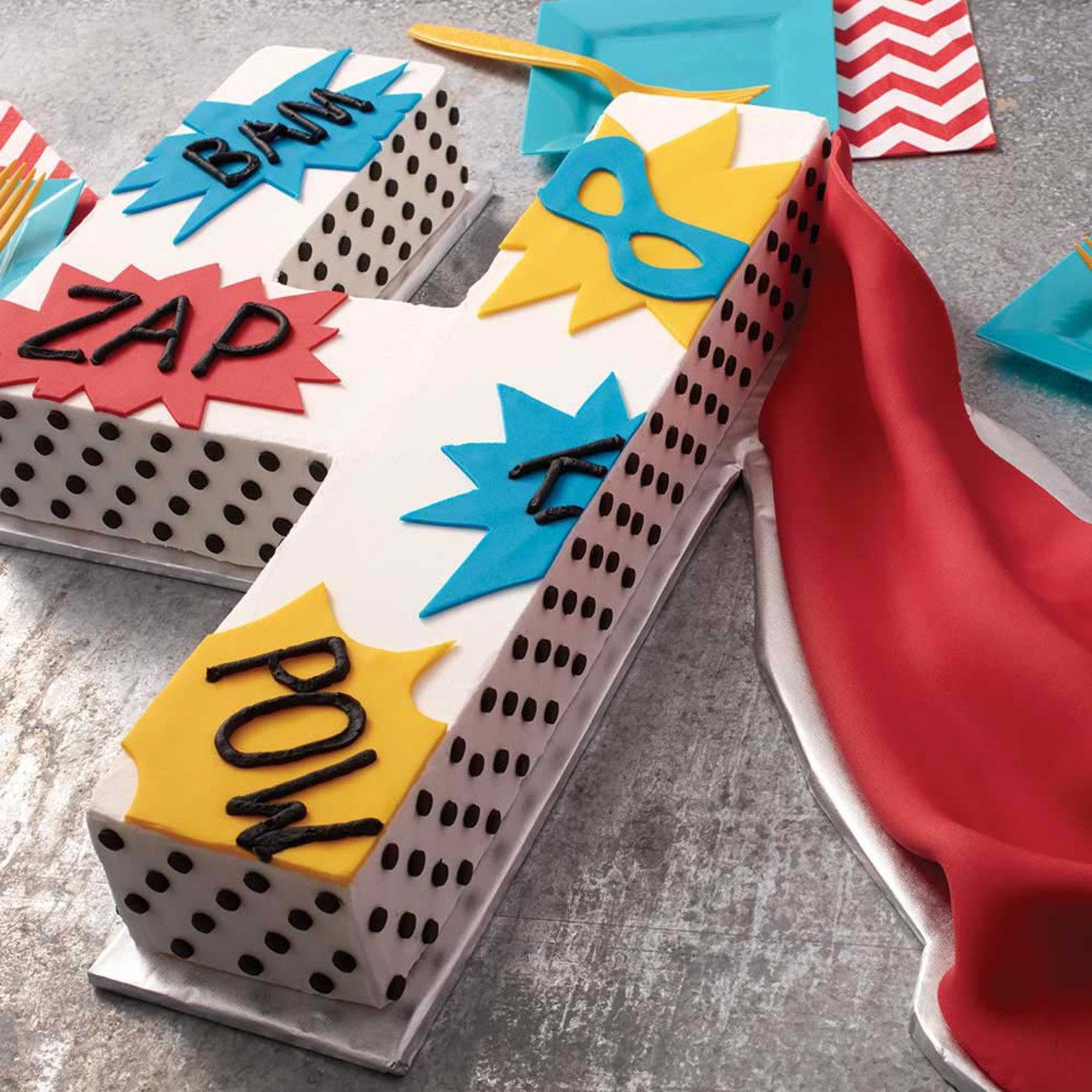 Comic Book Superhero Cake - Wilton