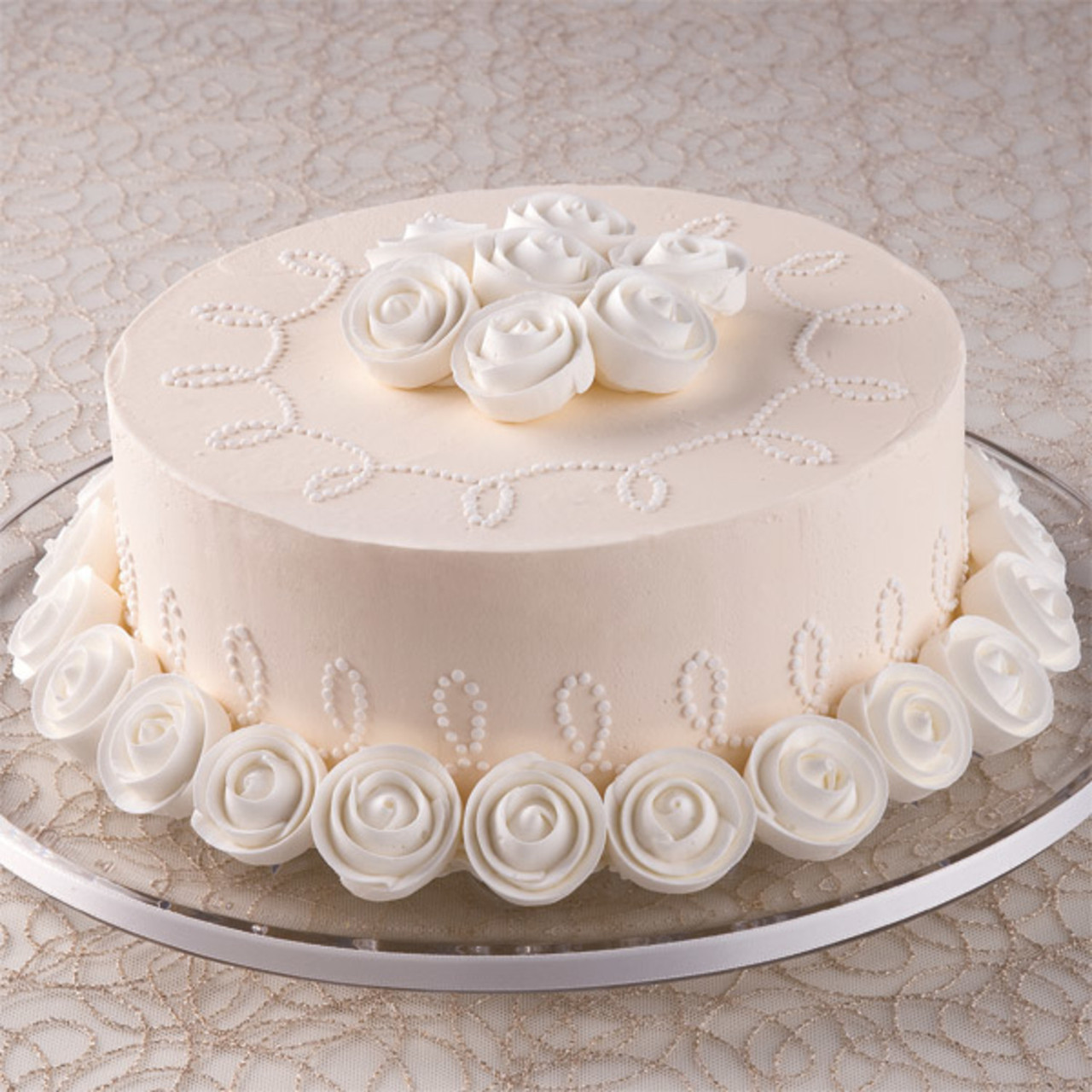 Ivory Opulence Cake - Wilton