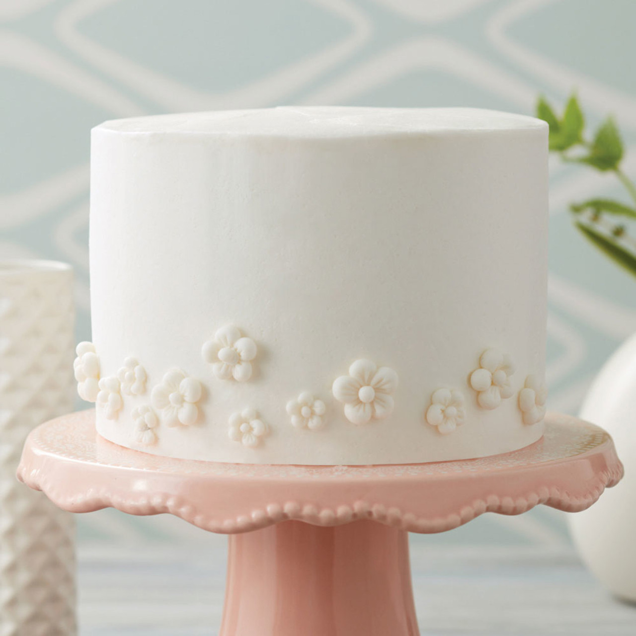 Plain White Cake White Cream Birthday Cake | Just Bake