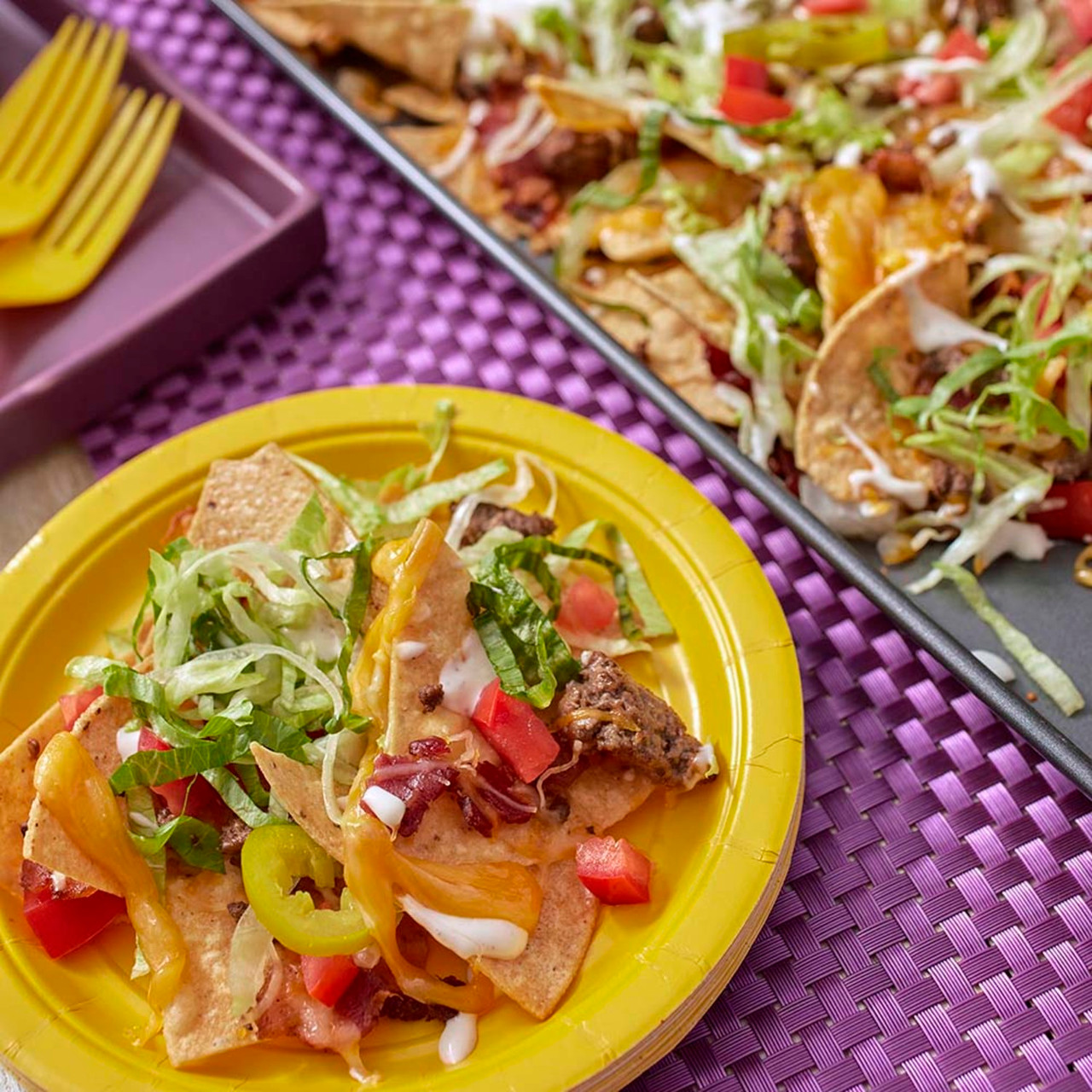 Bacon Cheeseburger Nachos - Wilton