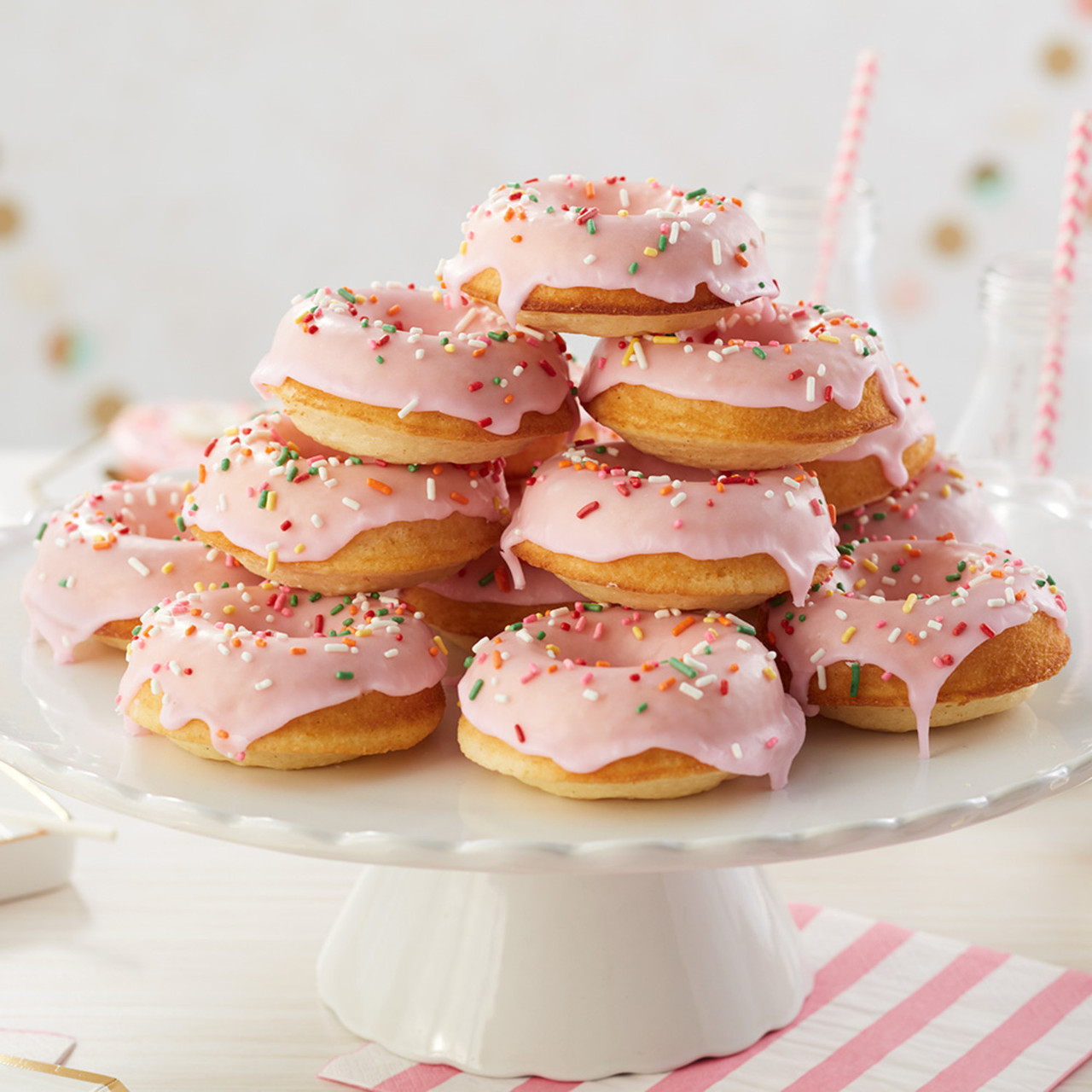 Party in Pink Donut Cake - Wilton