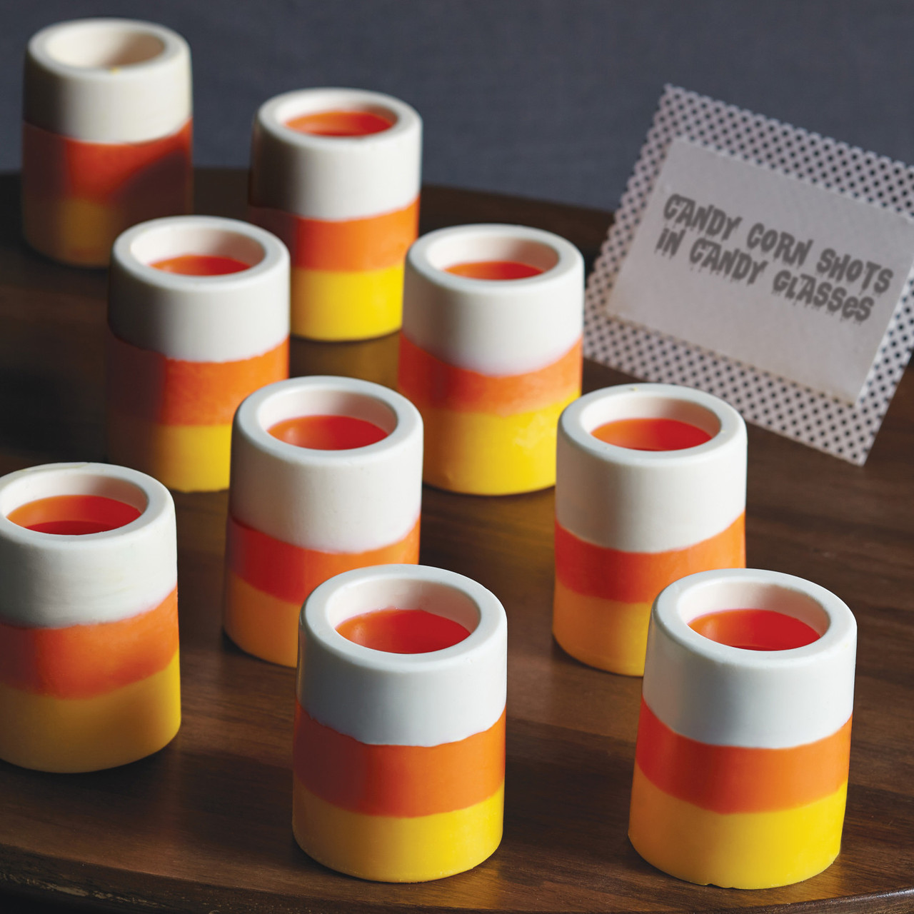 Candy Corn Shot Glasses - Wilton