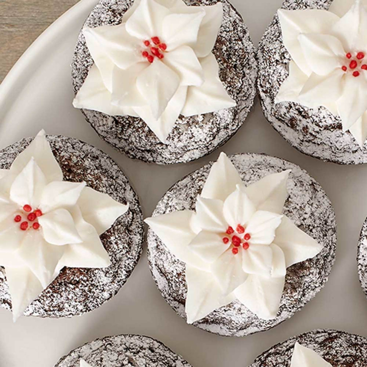 how to make icing poinsettias