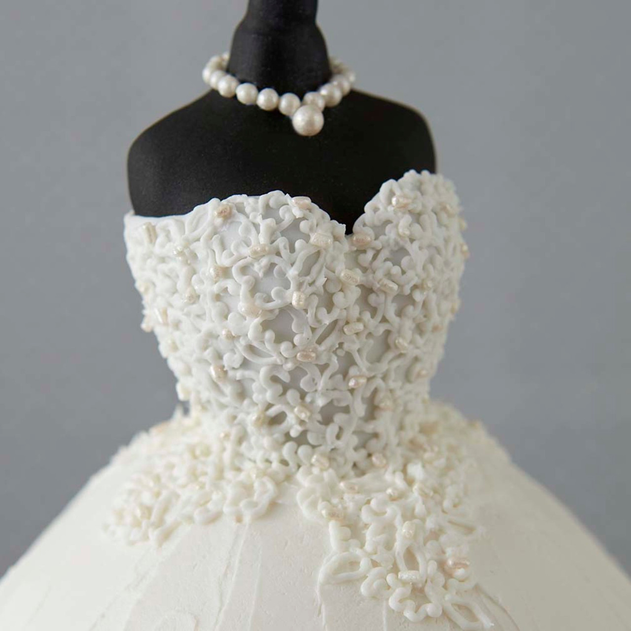 Elegant Wedding Dress Cake - Wilton