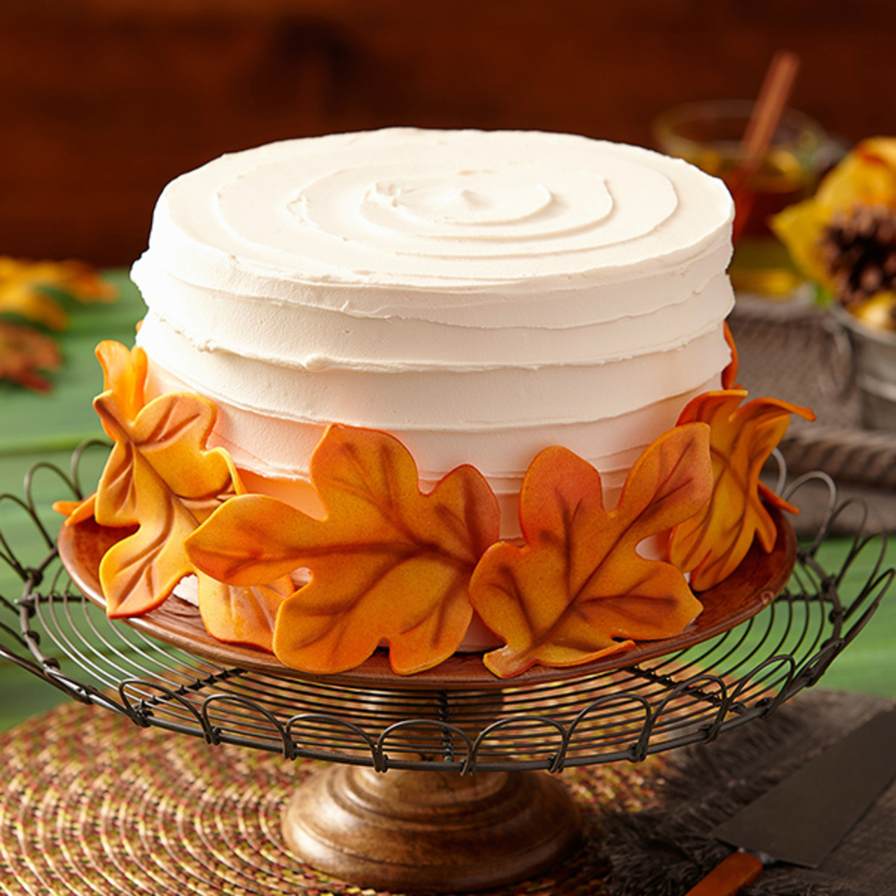 Leaves in the Breeze Cake - Wilton