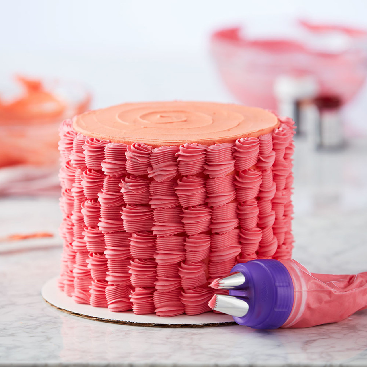 Shades of Summer Shells Cake - Wilton