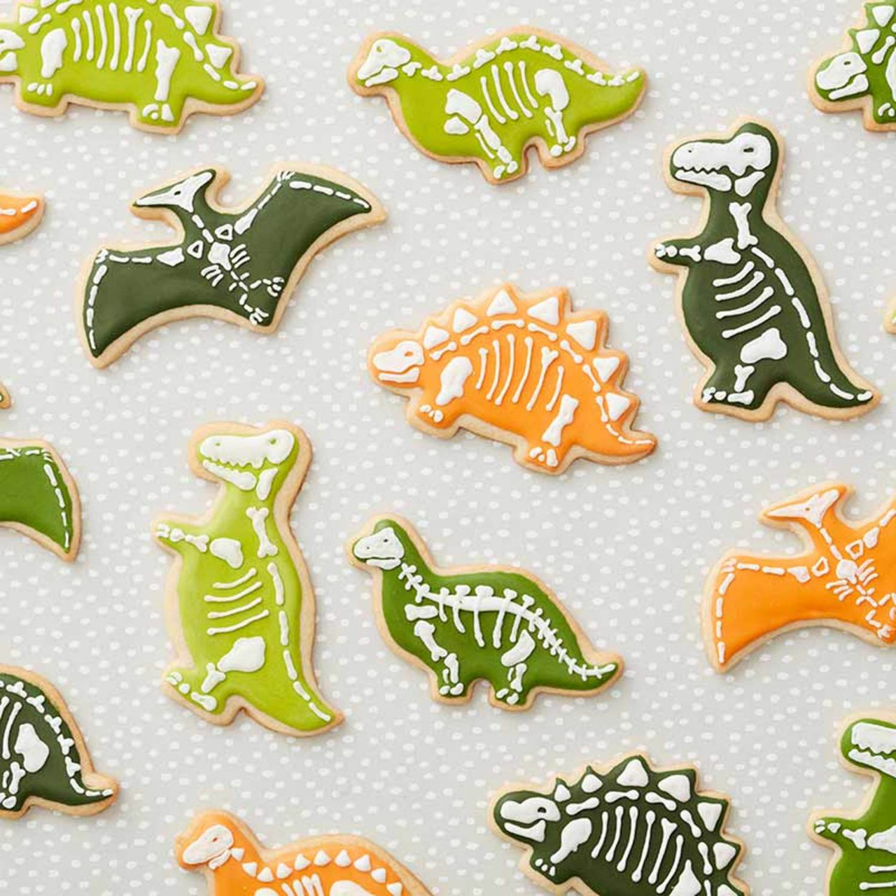 Dinosaur Skeleton Cookies - Wilton