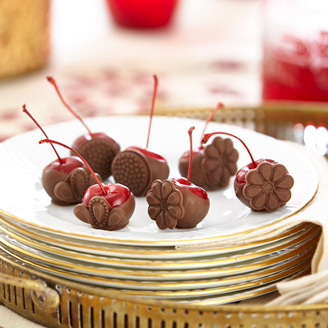 Cocoa Crested Cherries - Wilton