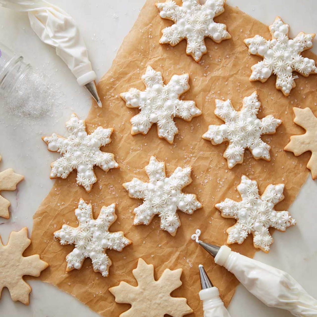 how to make icing snowflakes