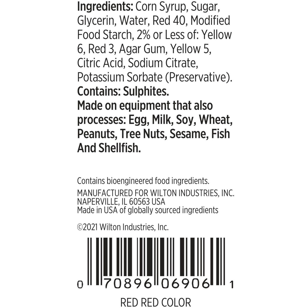 Red-Red Gel Food Coloring, 1 oz. - Wilton
