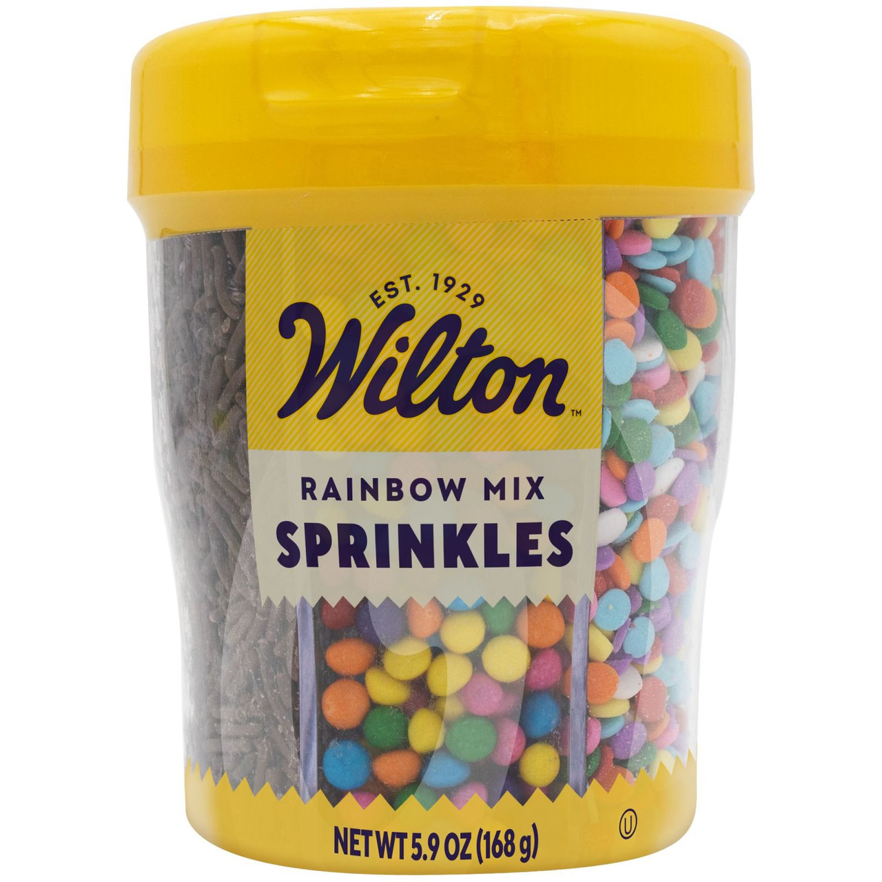 6-Cell Rainbow Sprinkles Mix with Turning Lid, 5.9 oz. - Wilton
