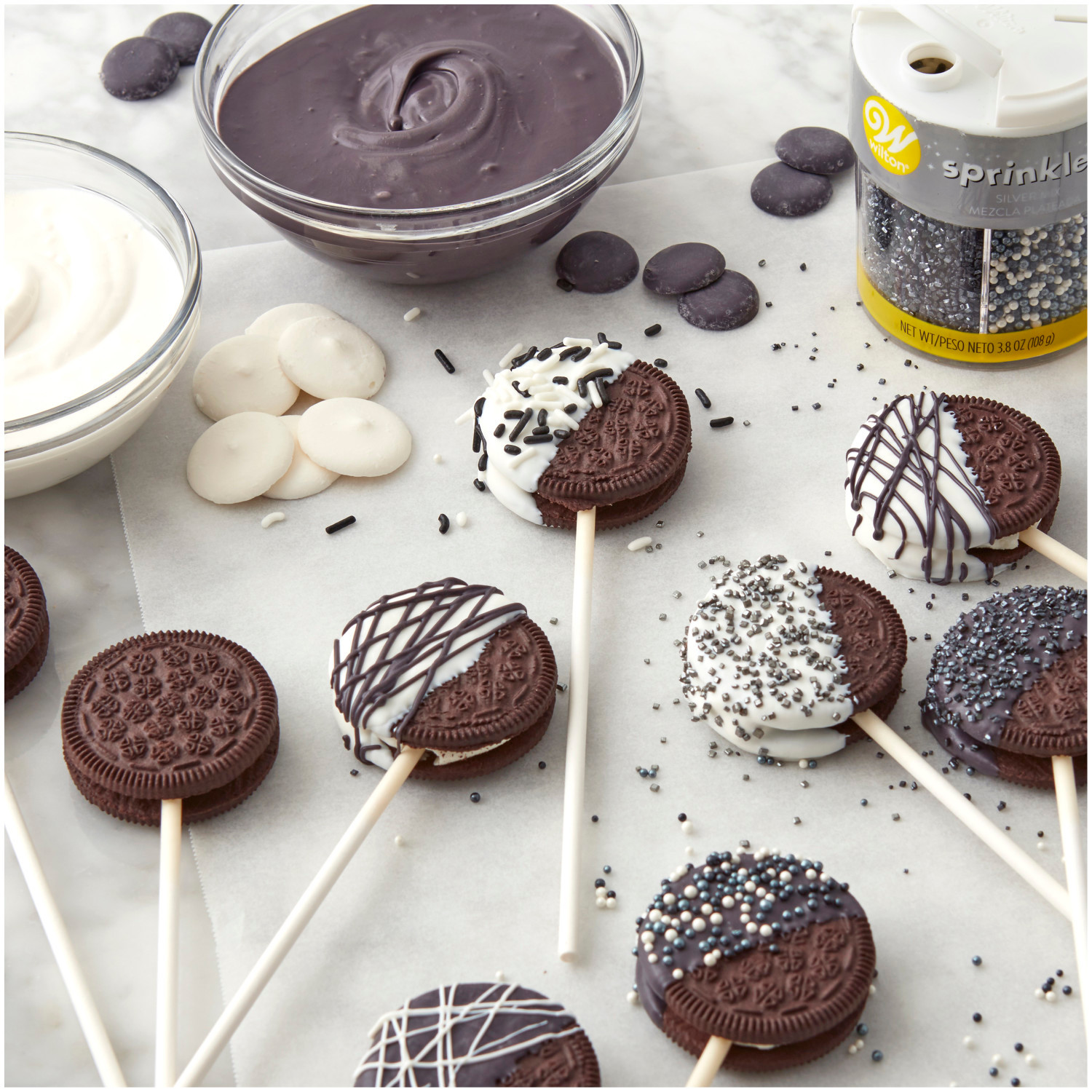 White 6-Inch Lollipop Sticks, 35-Count Pack - Wilton
