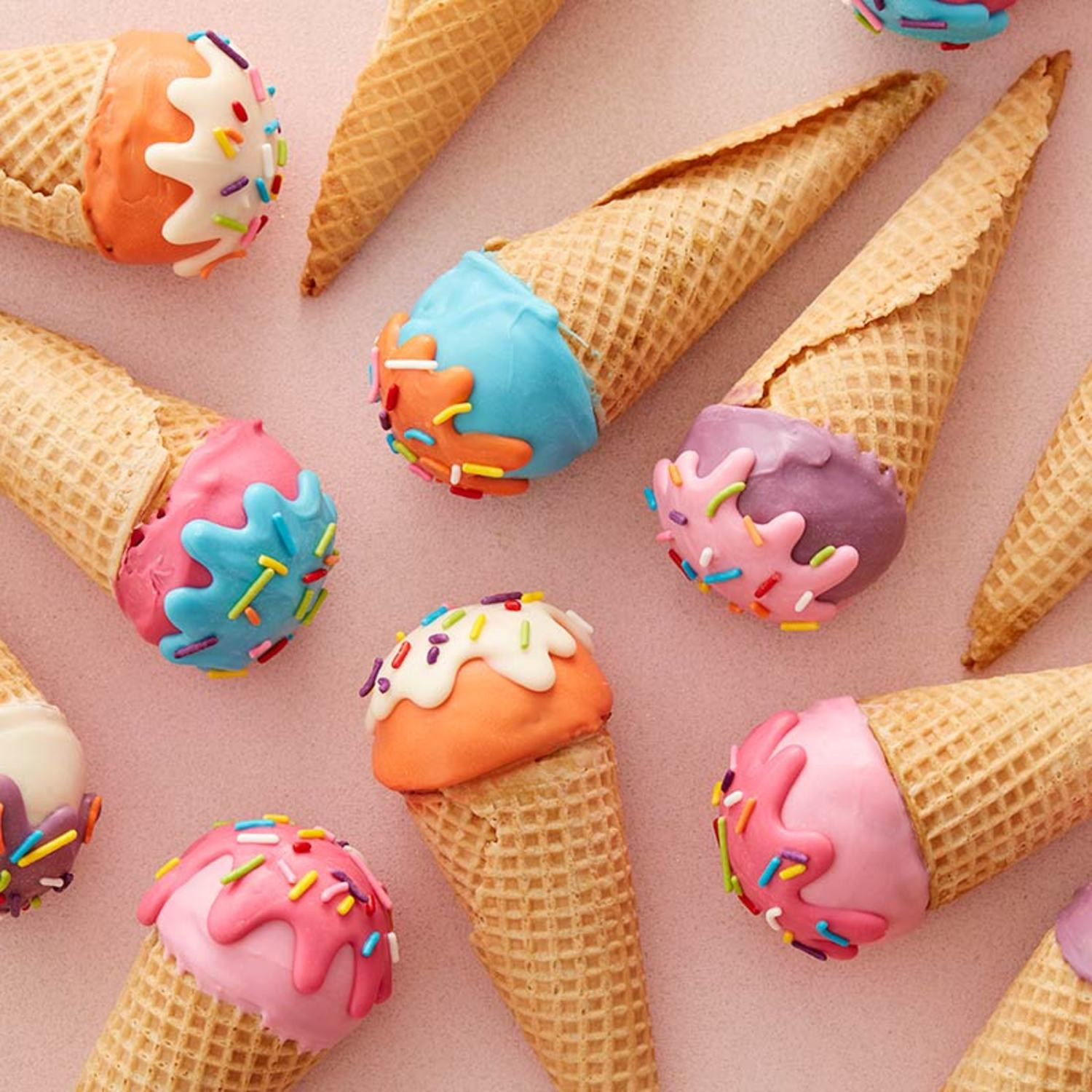 Ice Cream Cone Cake Pops - Wilton