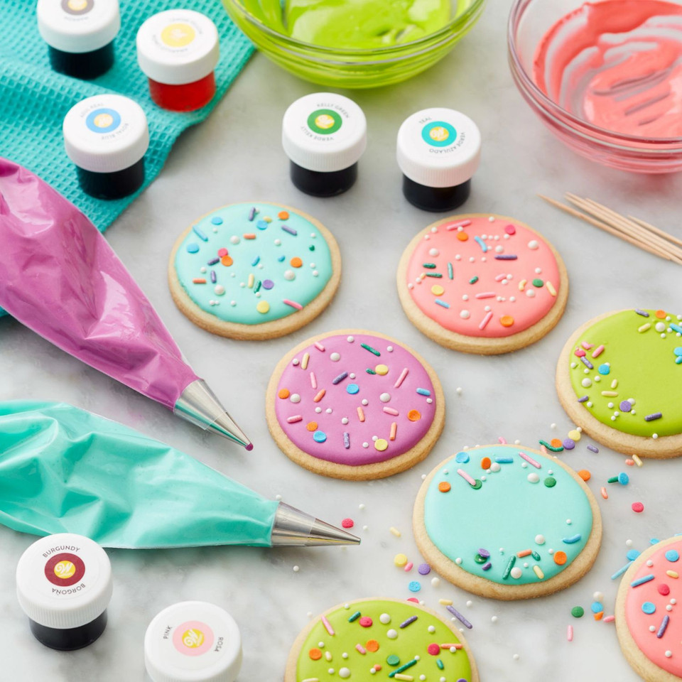 Edible Gel Food Coloring Set for Baking and Decorating, 6 oz. (12-Piece ...