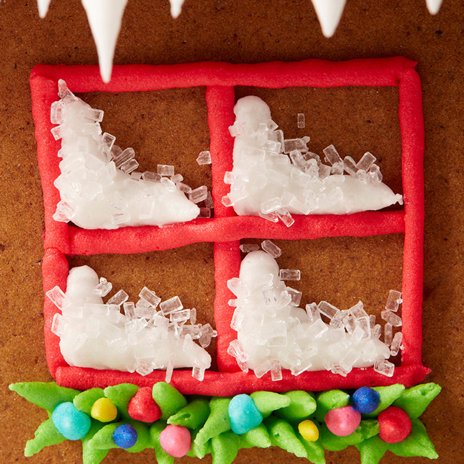 How to Make Snow Covered Windows on a Gingerbread House - Wilton