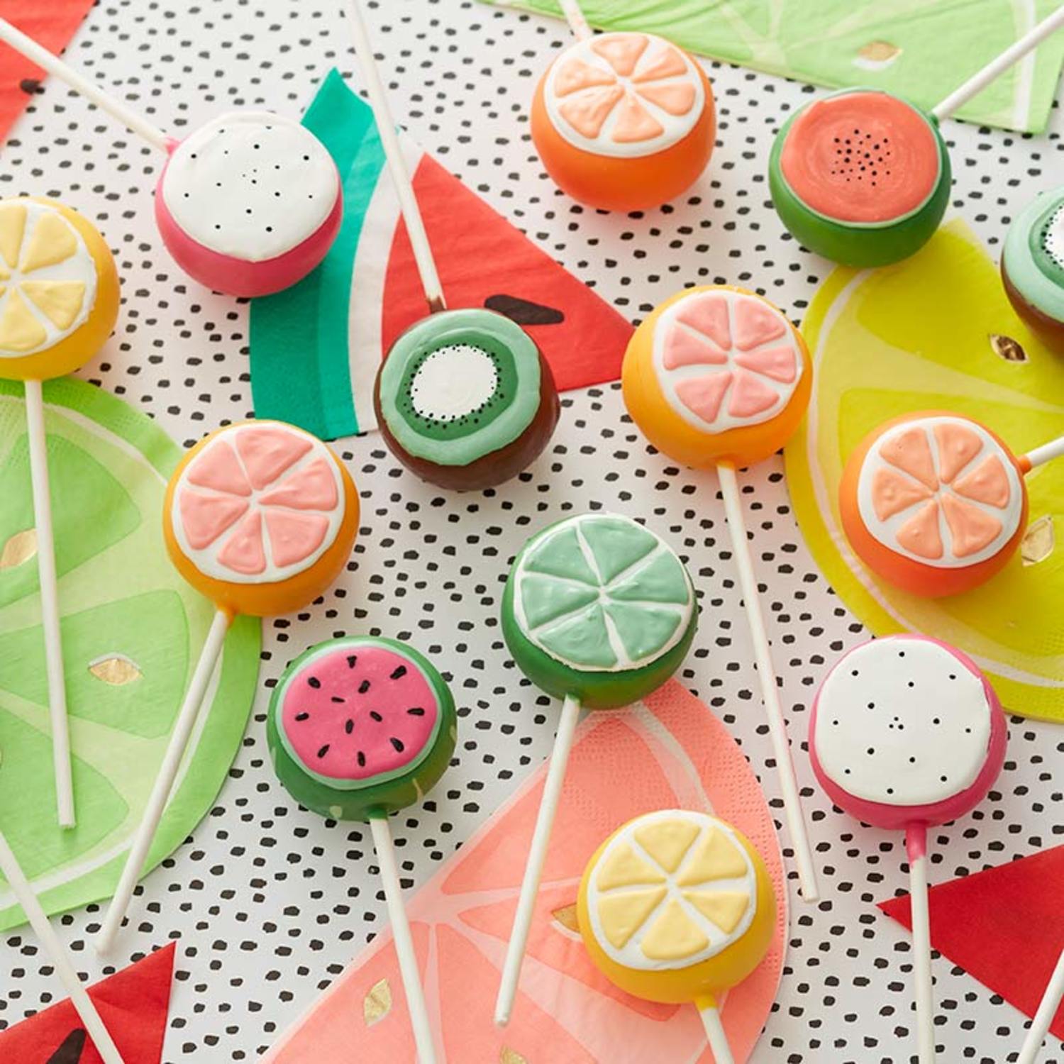 Fruit-Shaped Cake Pops - Wilton