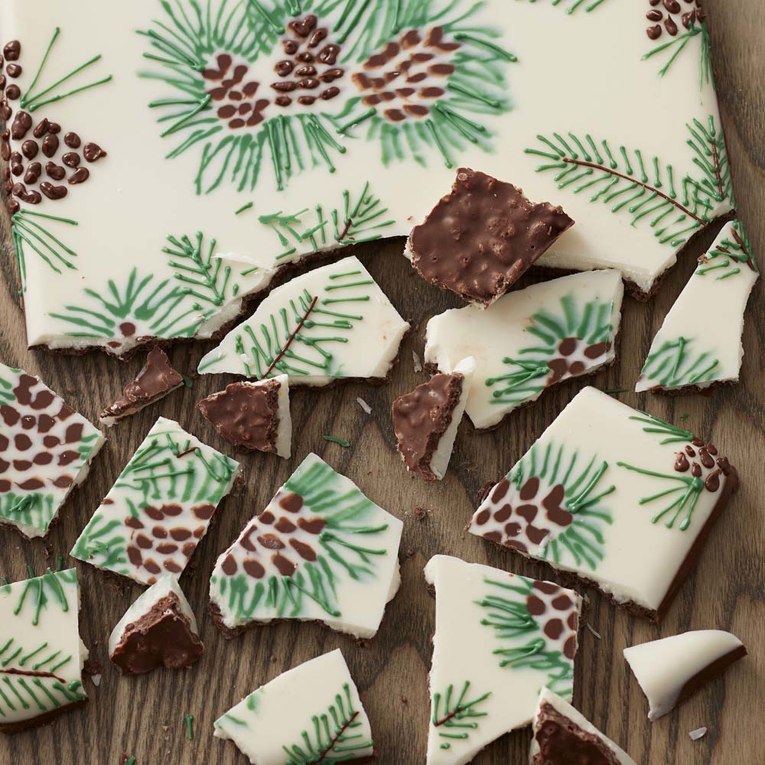 Crispy Pine Cone Candy Bark - Wilton