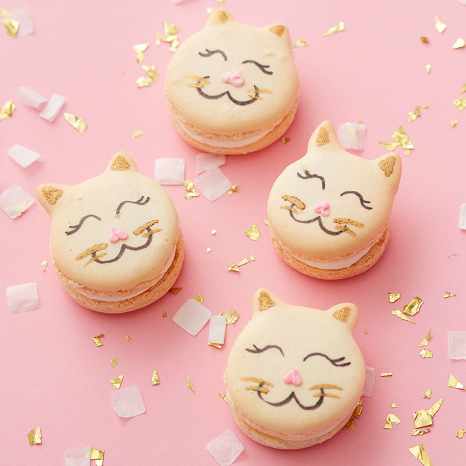 Cute Kitty Macarons - Wilton