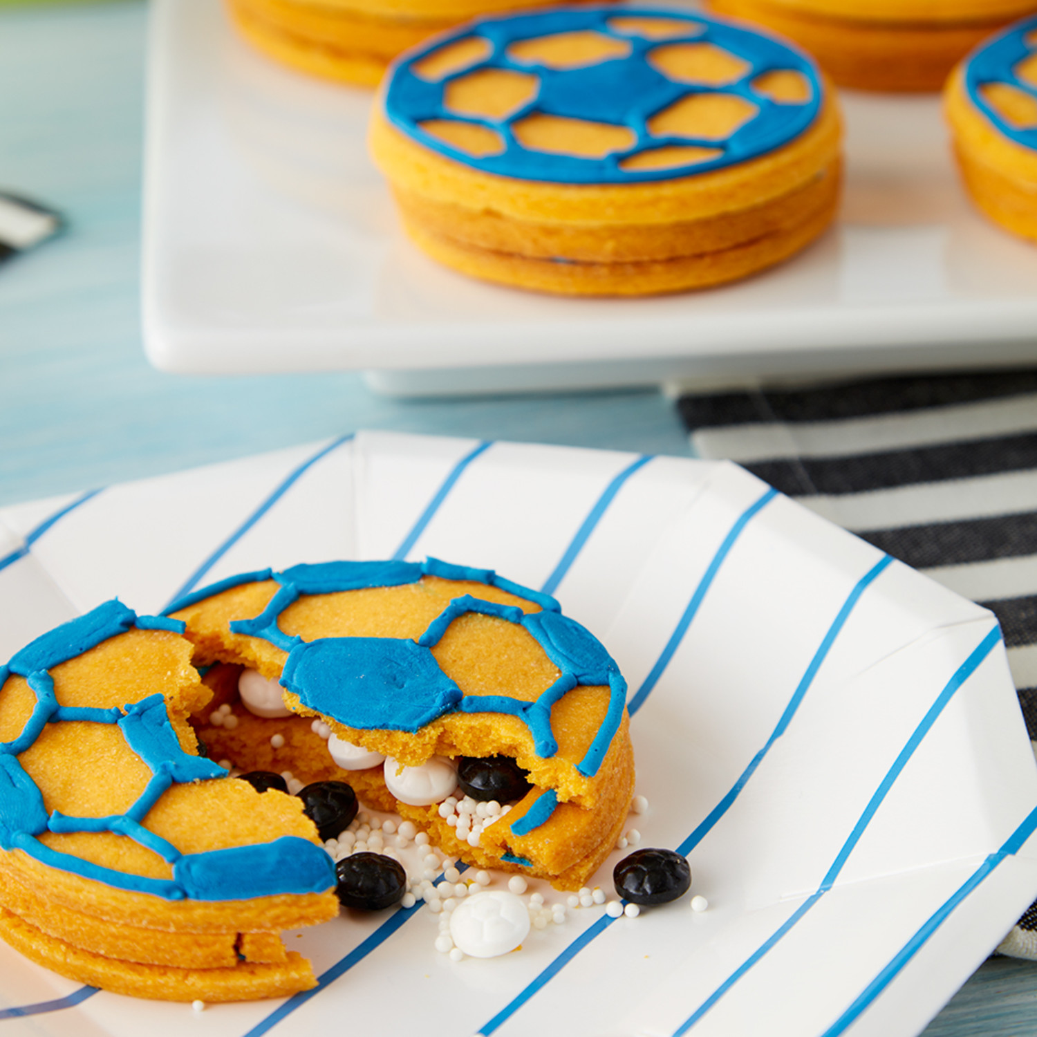 Kick-off Surprise Soccer Cookies - Wilton