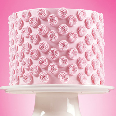 Simplified Rosette Cake - Wilton