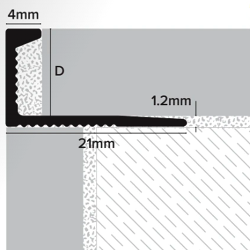 Brushed Brass Tile Trim – L Shape Brass Tile Edge Trim