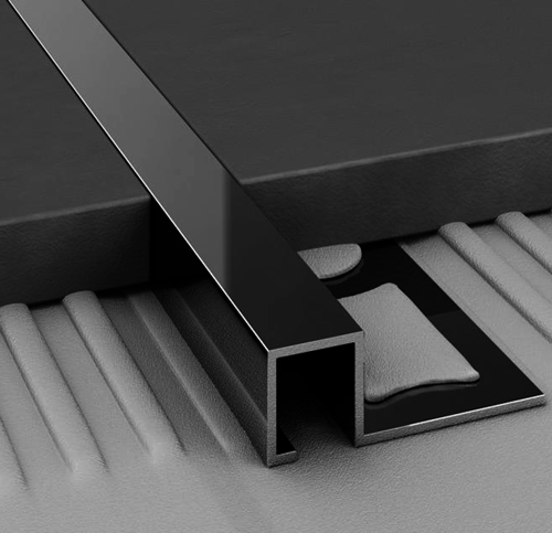 Aluminium Square Edge Tile Trim – 2.5m | 20mm Porcelain