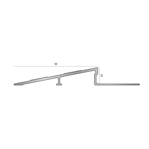 Aluminium Tile-In Access Ramp – 2.5m | Smooth Floor Transition