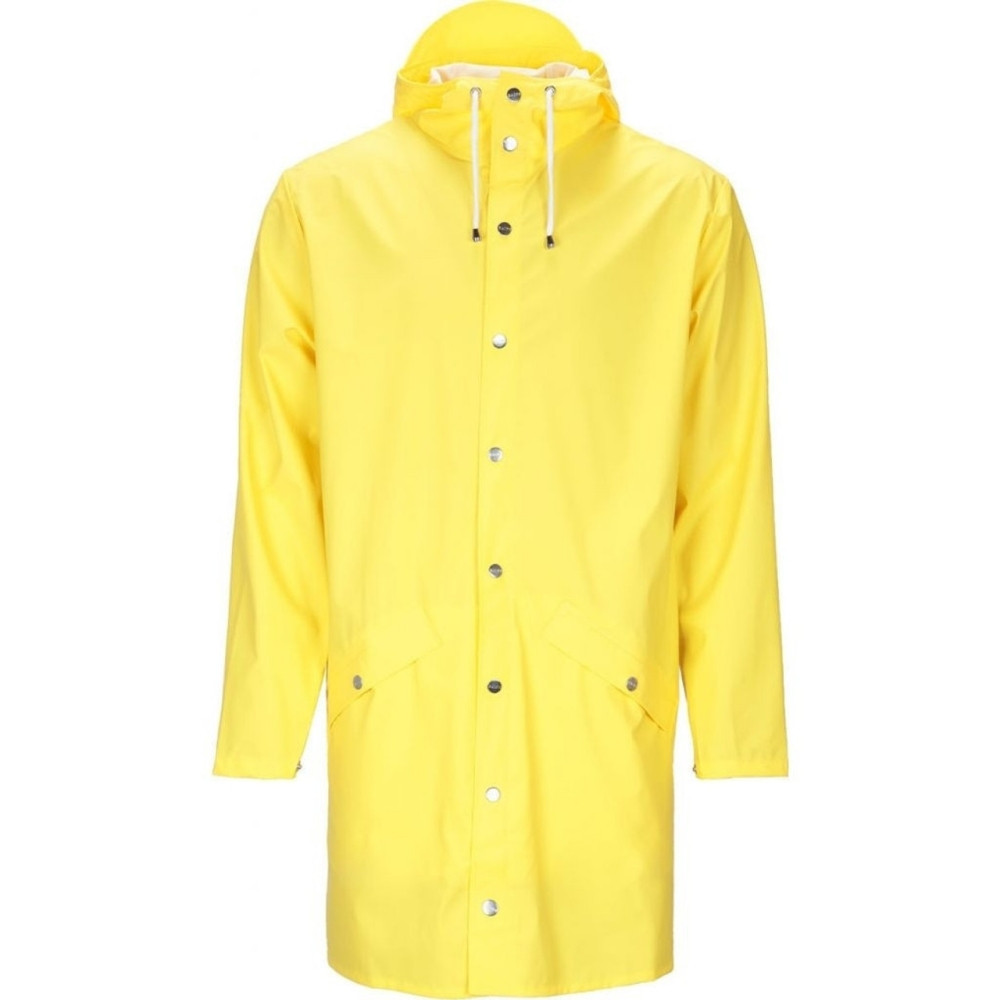Long Jacket - High-Visibility Yellow Raincoat for Cyclists