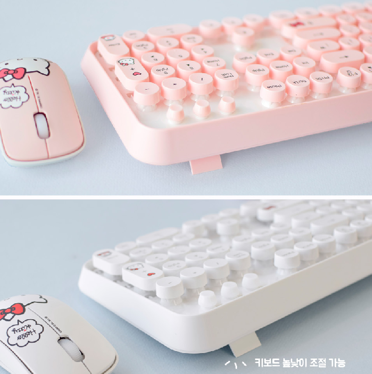 Hello Kitty Wireless Keyboard & Mouse Set Retro Classic Version ...