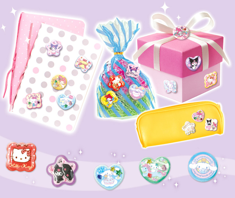 Sanrio Characters 3D Shape Sticker Maker DX Set Toy Hello Kitty Toytron