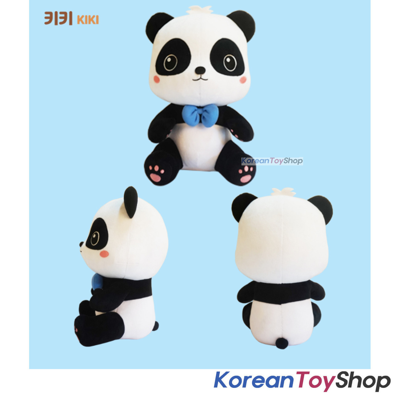 BabyBus Panda KIKI MIUMIU MOMO Character Soft Plush Toy Doll 3 pcs Set ...