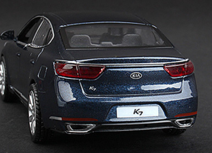 Kia Motors All New K7 Diecast Mini Car Toy Miniature Model Dark Blue Color
