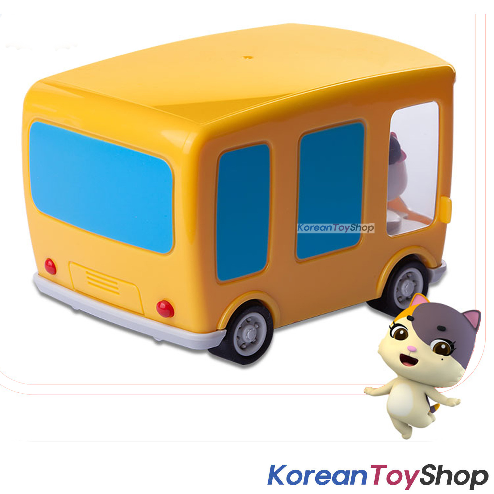 BabyBus Panda Yellow Bus Toy Car Free Wheels Main Character Monster ...